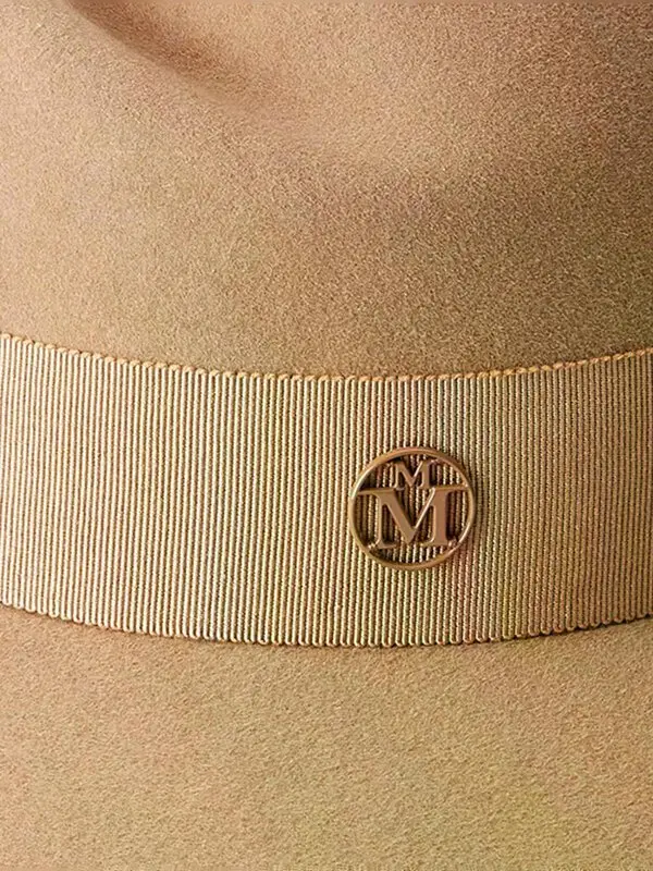 MAISON MICHEL Virginie Felt Fedora Hat - Neutrals