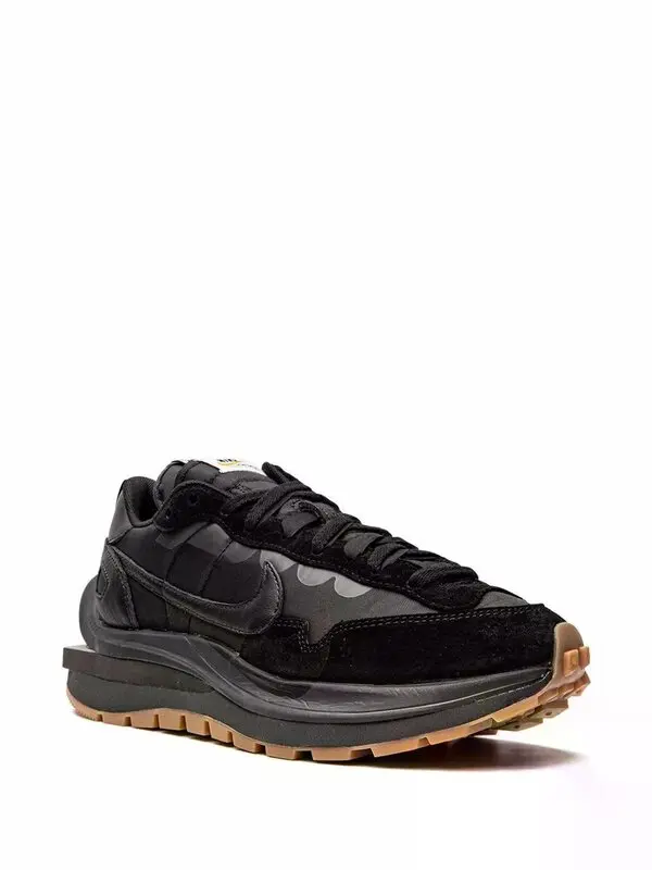 Nike X Sacai Vaporwaffle "off Noir" Sneakers - Black