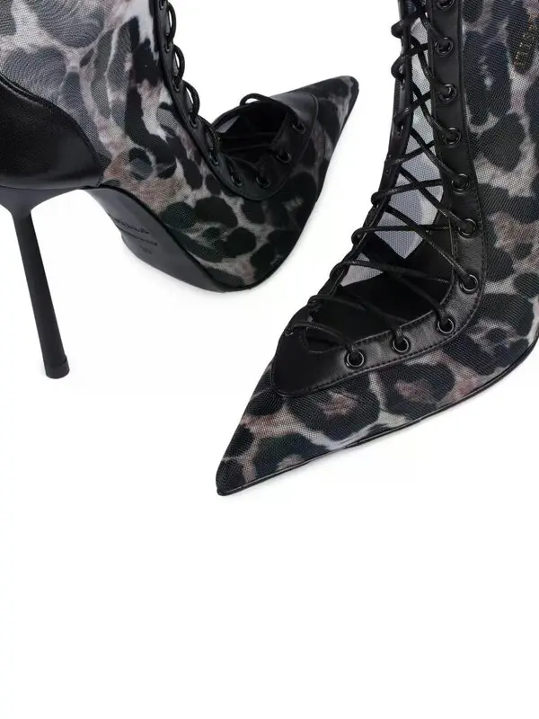 LE SILLA 120mm Colette Leopard Print Boots