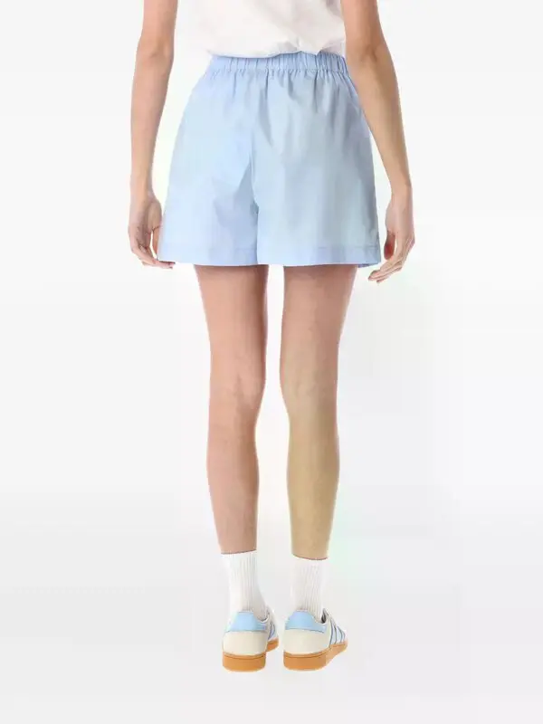 SPORTY & RICH Crest-embroidered Shorts