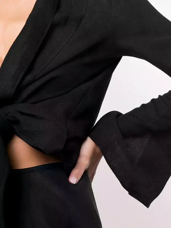 Voz V-neck Wrap Blouse