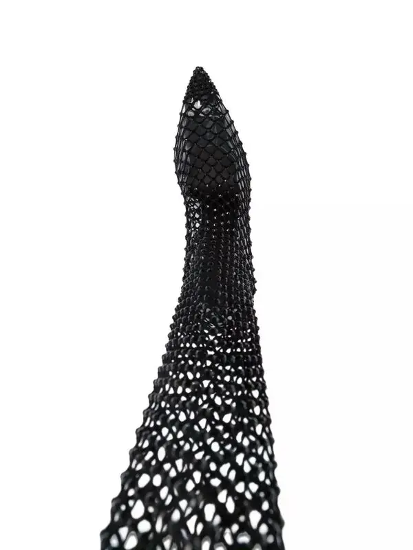 LE SILLA Gilda Fishnet Thigh-high Boots - Black