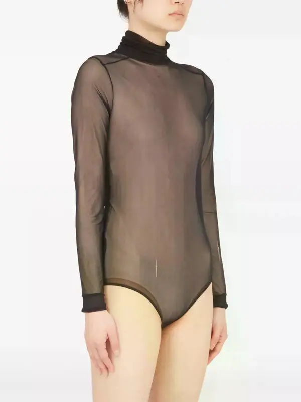 MAISON MARGIELA Four-stitch Sheer Bodysuit