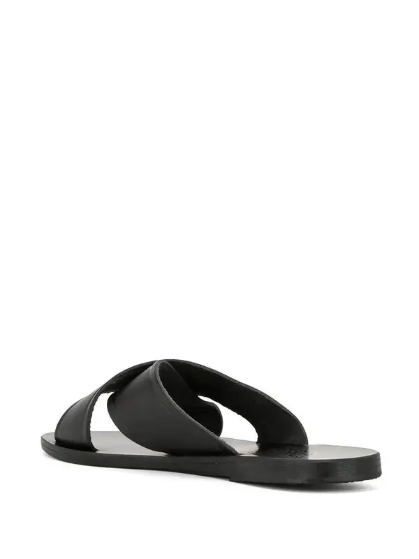 ANCIENT GREEK SANDALS Thais Crossover Sandals - Black