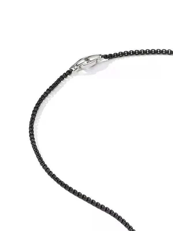 David Yurman Smooth Amulet Box Chain Necklace
