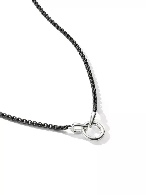 David Yurman Smooth Amulet Box Chain Necklace