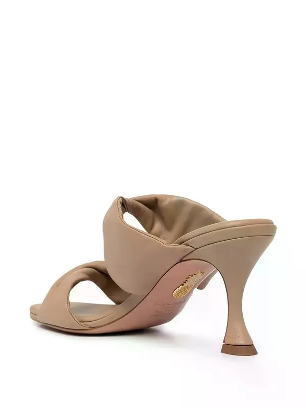 AQUAZZURA Twist Double-strap Sandals - Neutrals