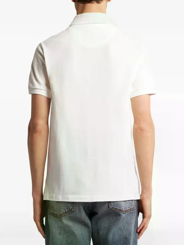 Etro Pegaso-embroidered Polo Shirt - White