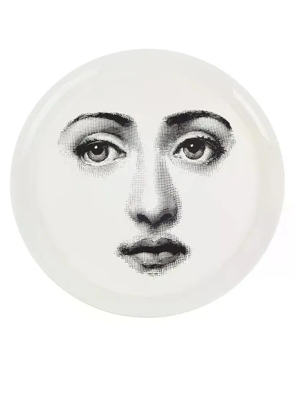 FORNASETTI Tray 'viso On - White