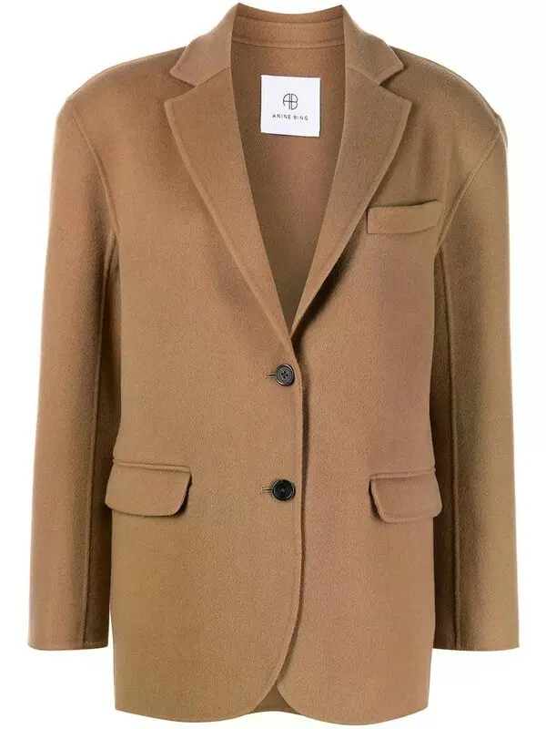 ANINE BING Quinn Single-breasted Blazer