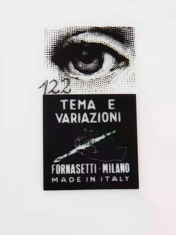 FORNASETTI Plate - Black