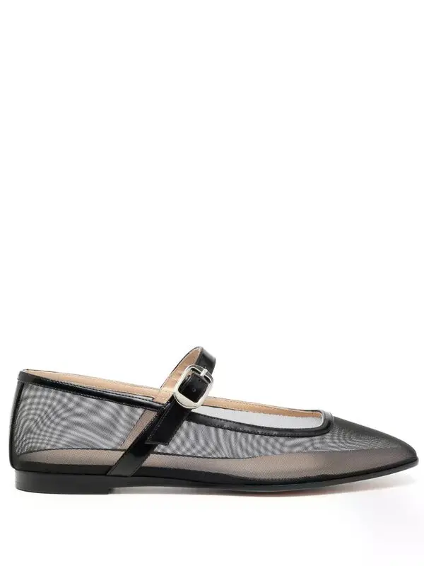 Le Monde Beryl Mesh Mary Jane Pumps - Black