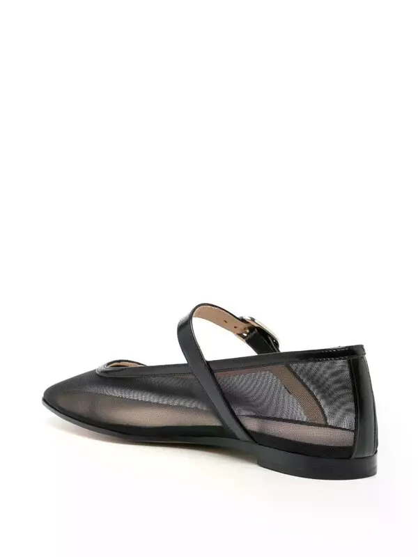 Le Monde Beryl Mesh Mary Jane Pumps - Black