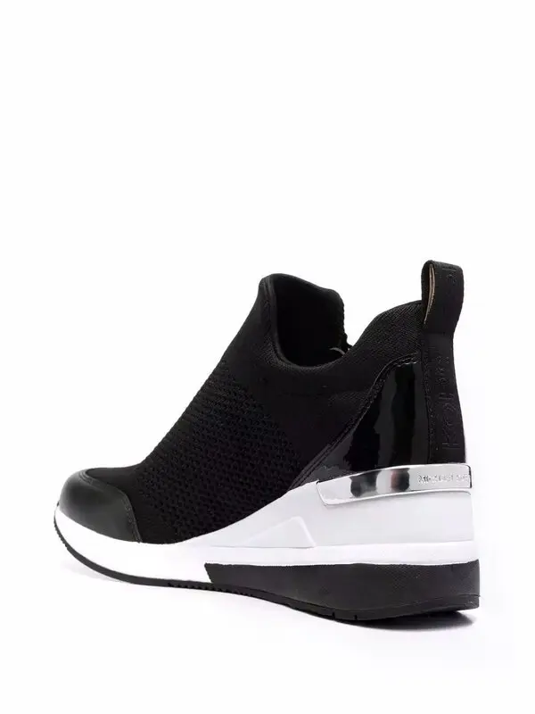 Michael Kors Willis Stretch Knit Sneakers - Black