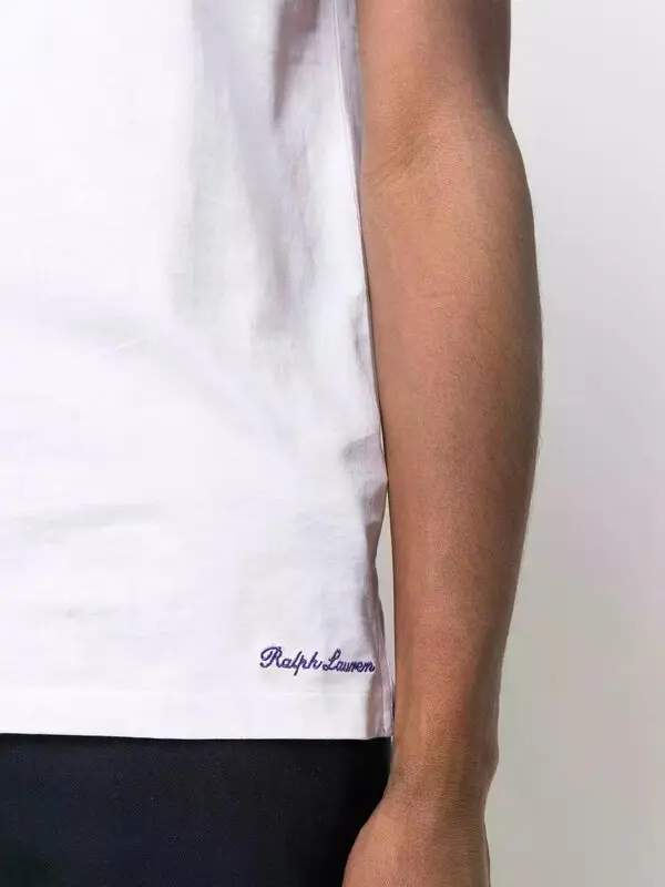 Ralph Lauren Purple Label Embroidered Logo T-shirt