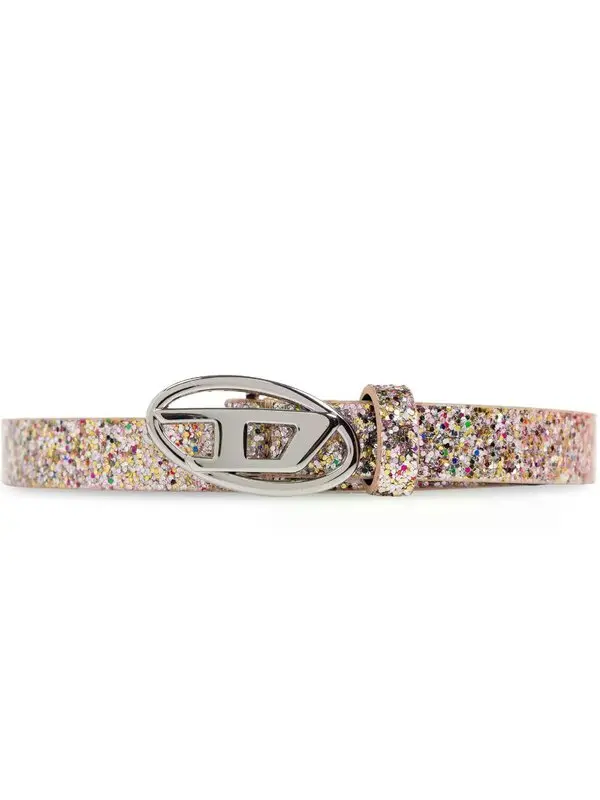 DIESEL® B-1dr Logo-buckle Belt - Pink