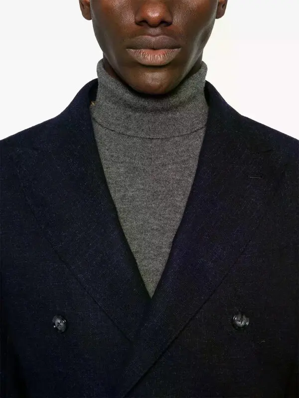 BARBA NAPOLI Mélange-effect Blazer