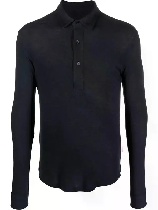 Orlebar Brown Button-front Long-sleeved Polo Shirt