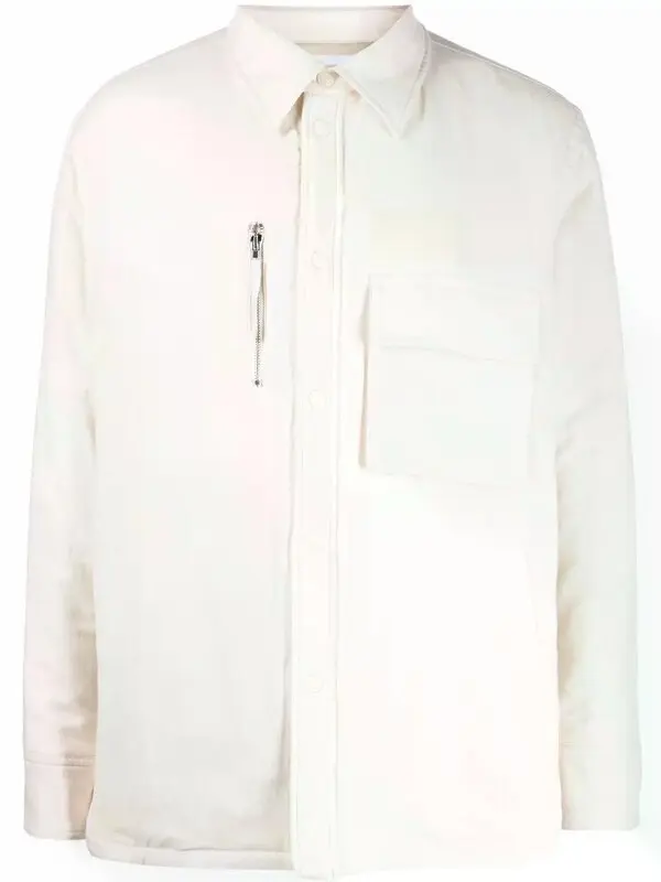 Helmut Lang Multi-pocket Quilted Shirt Jacket - Neutrals