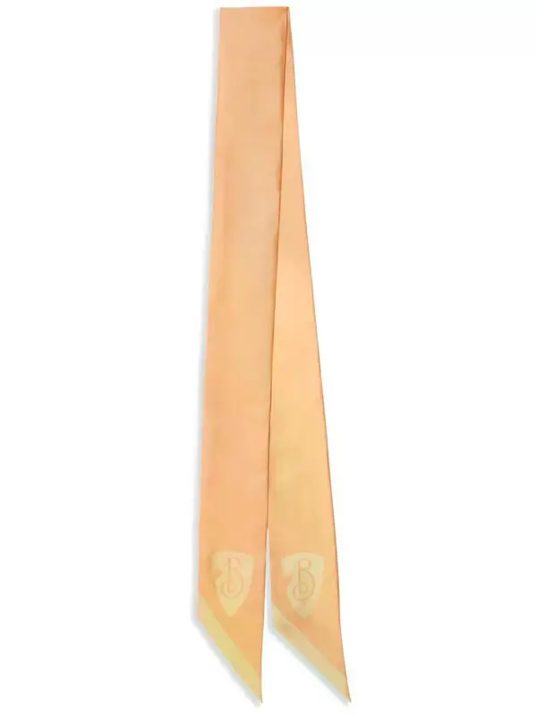 Burberry Reversible B Shield Silk Scarf - Neutrals