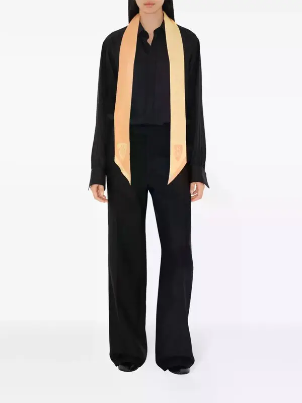 Burberry Reversible B Shield Silk Scarf