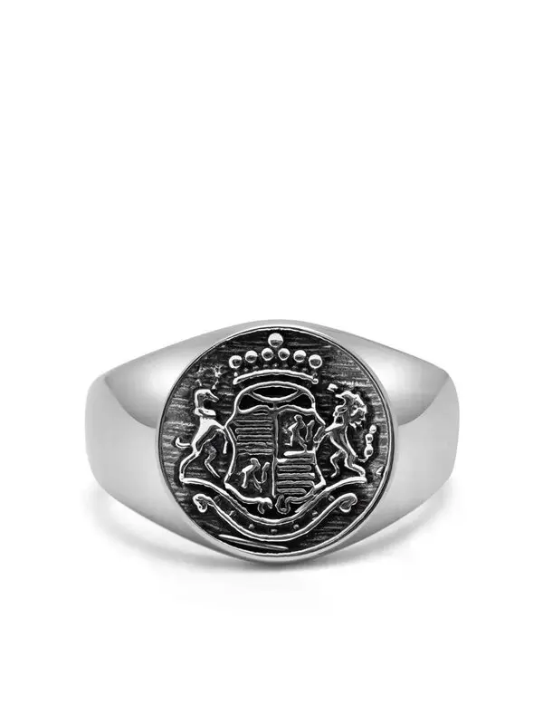 NIALAYA JEWELRY Crest Signet Ring