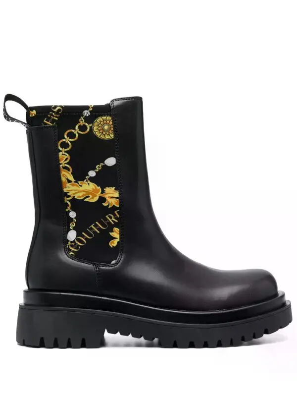 Versace Baroque Print Ankle Boots