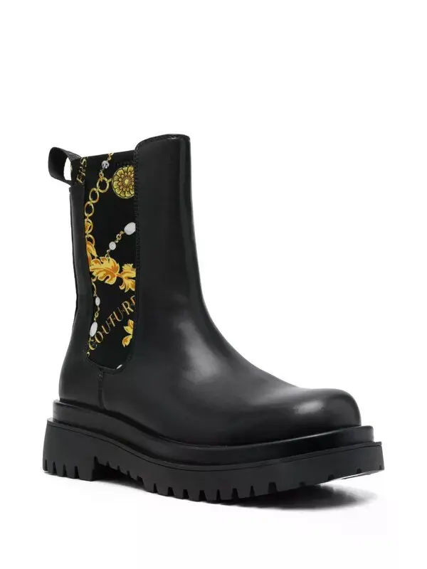 Versace Baroque Print Ankle Boots