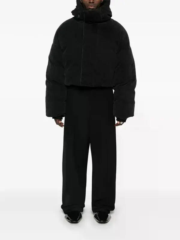 ENTIRE STUDIOS Hooded Puffer Jacket - Black