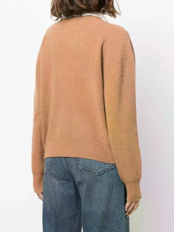 Rag & Bone Collared Cashmere Jumper - Brown
