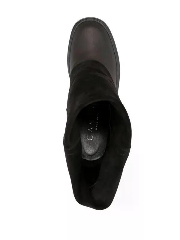 Casadei Folded-top Mid-calf Boots - Black