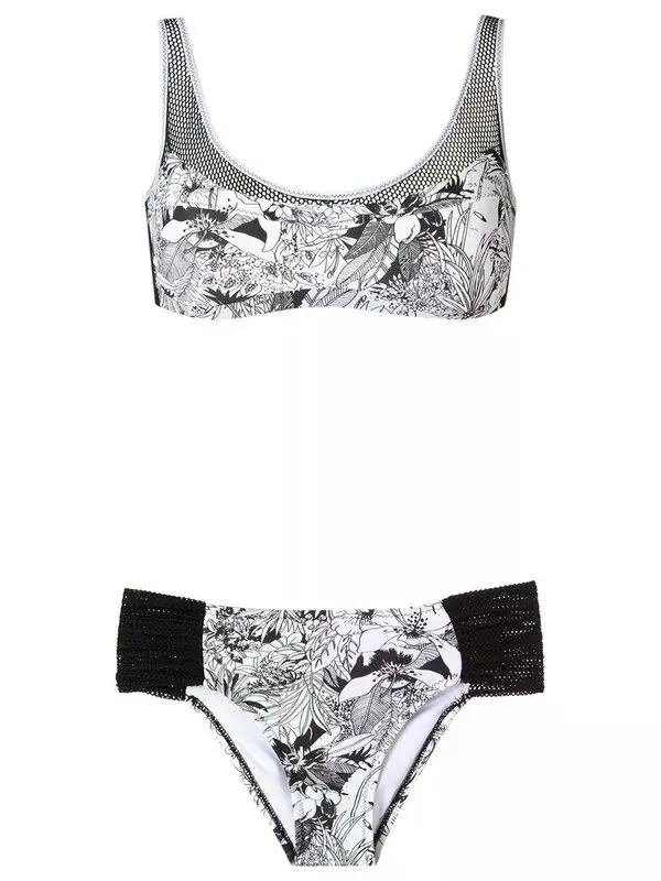 AMIR SLAMA Panelled Bikini Set - Black