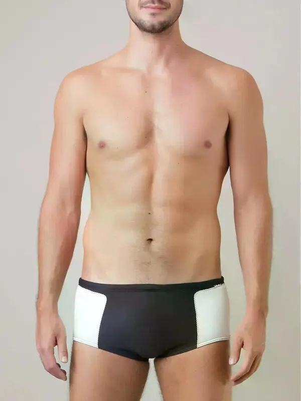 AMIR SLAMA Two-tone Panel Swim Shorts