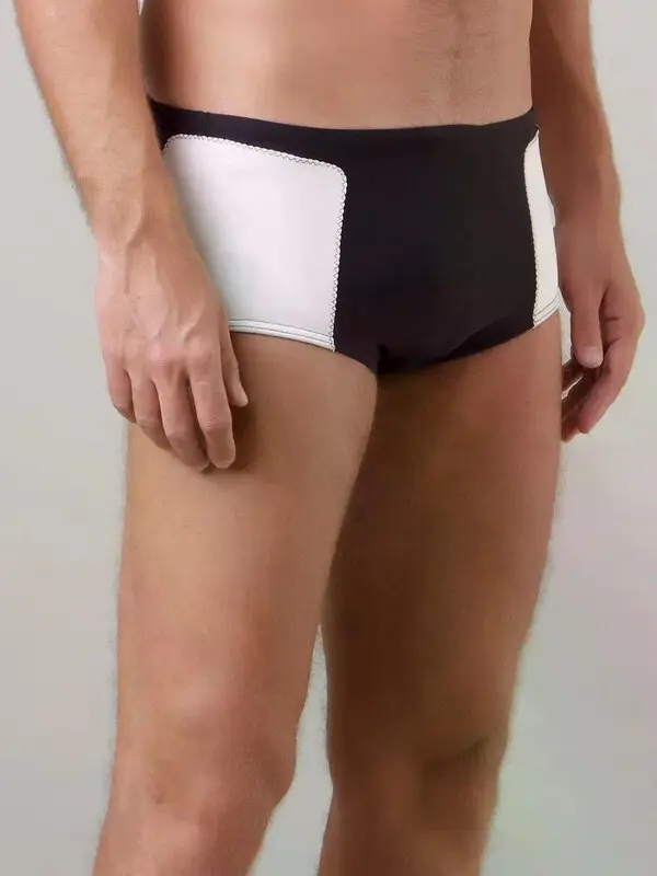 AMIR SLAMA Two-tone Panel Swim Shorts