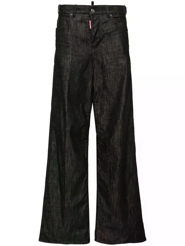 Dsquared2 Traveller Mid-rise Wide-leg Jeans
