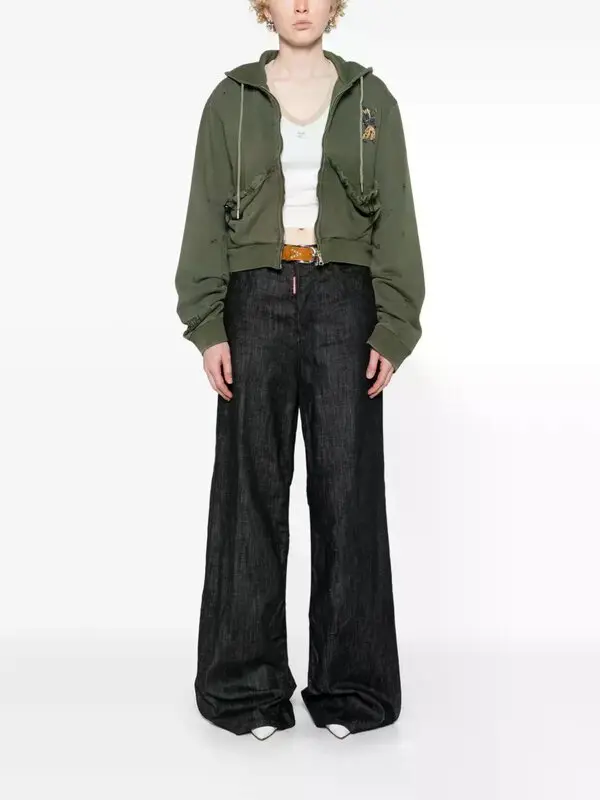 Dsquared2 Traveller Mid-rise Wide-leg Jeans