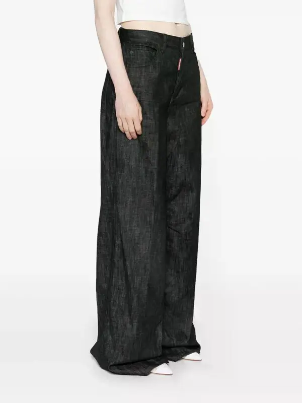 Dsquared2 Traveller Mid-rise Wide-leg Jeans