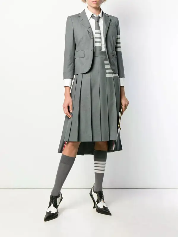 Thom Browne 4-bar Pleated Skirt