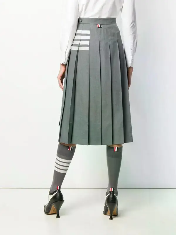 Thom Browne 4-bar Pleated Skirt