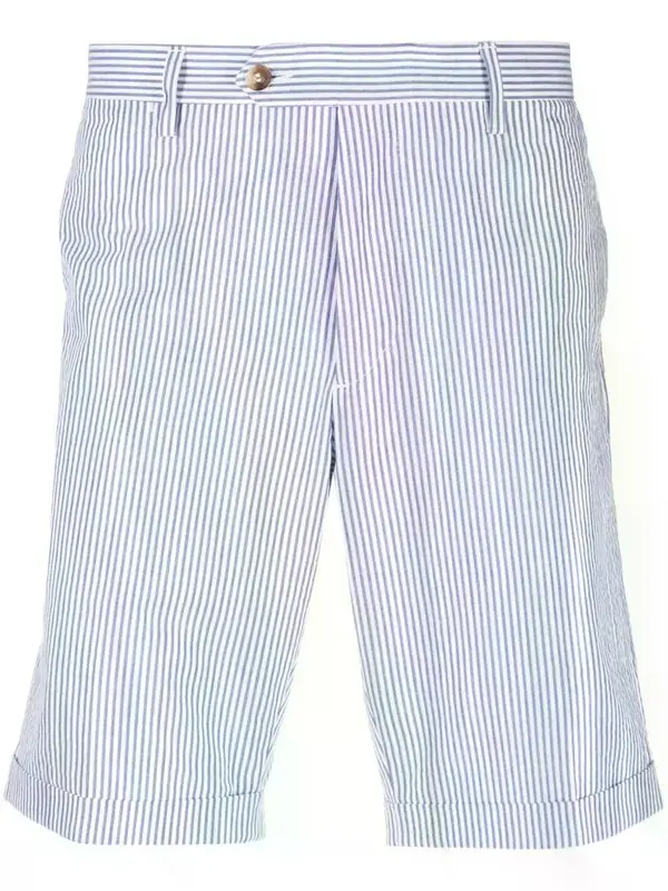 LARDINI Striped Chino Shorts