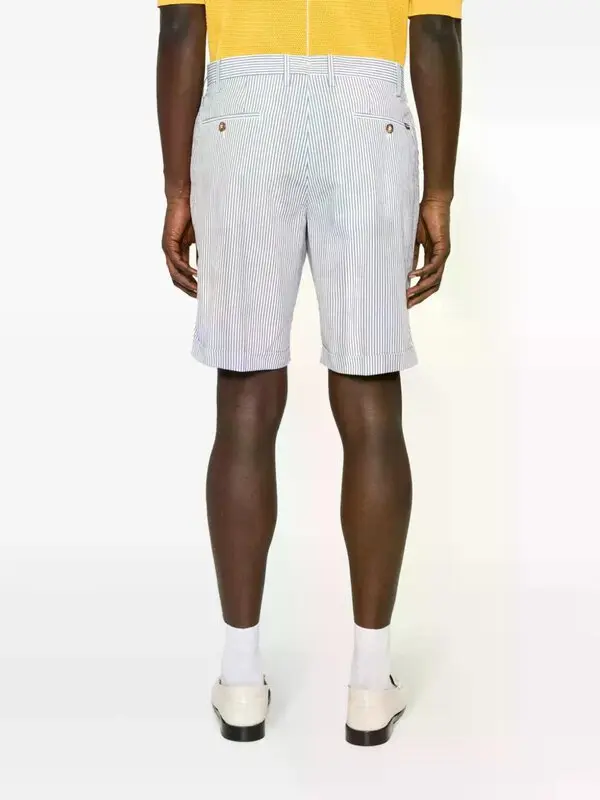 LARDINI Striped Chino Shorts