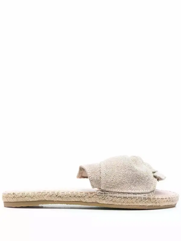 Manebí Ruched Open-toe Espadrilles - Neutrals