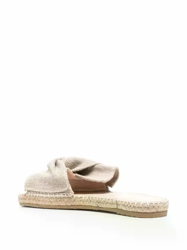 Manebí Ruched Open-toe Espadrilles - Neutrals