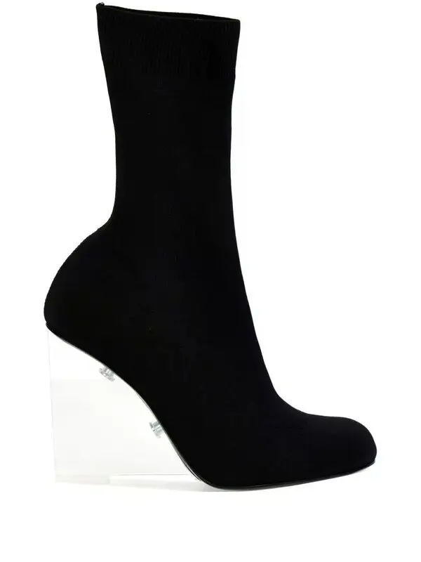 Alexander McQueen 105mm Heeled Slip-on Boots