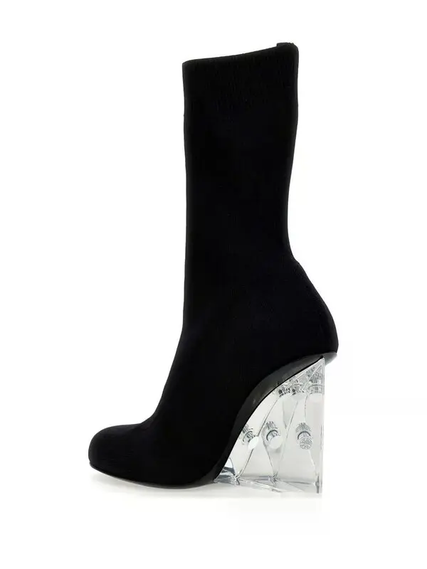 Alexander McQueen 105mm Heeled Slip-on Boots