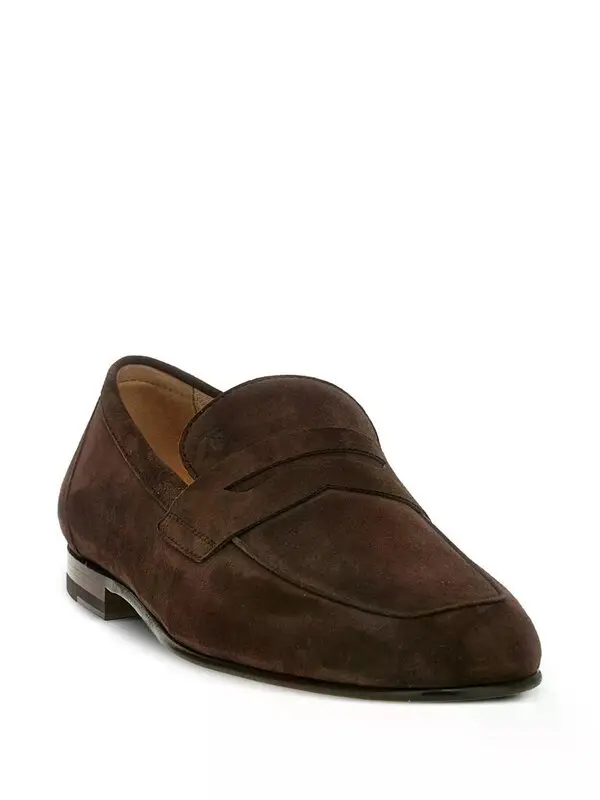 TOD'S Pashmy Suede Loafers - Brown