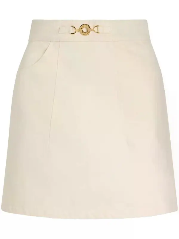 PATOU A-line Denim Mini Skirt