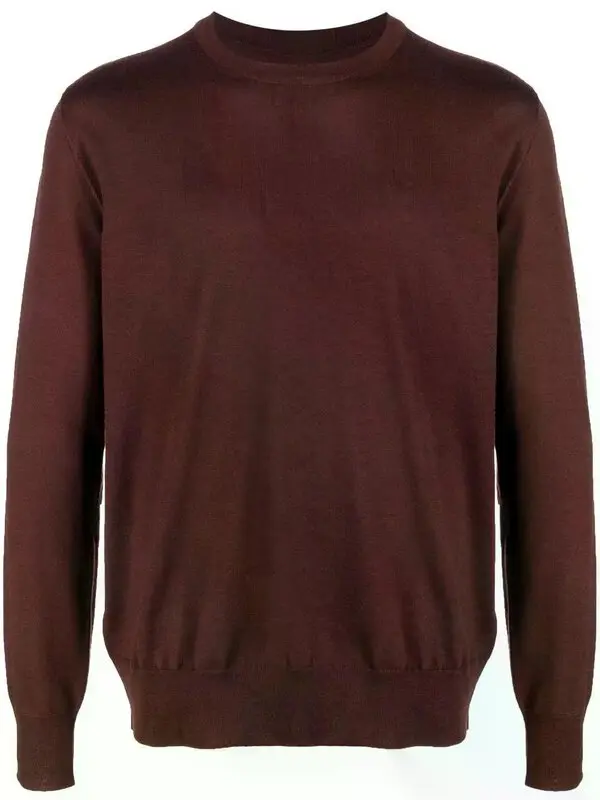 JIL SANDER Fine-knit Wool Jumper - Brown
