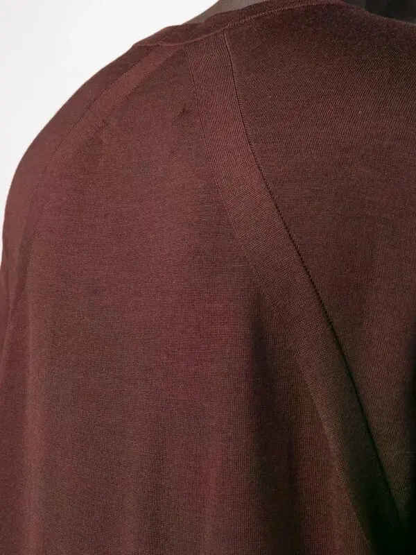 JIL SANDER Fine-knit Wool Jumper - Brown