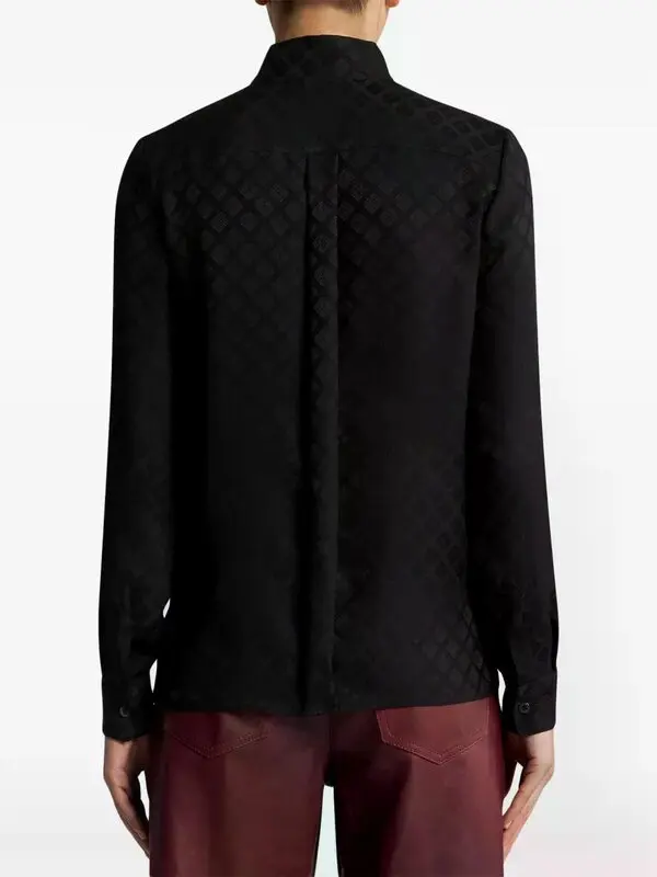 Etro Scarf-collar Jacquard Shirt
